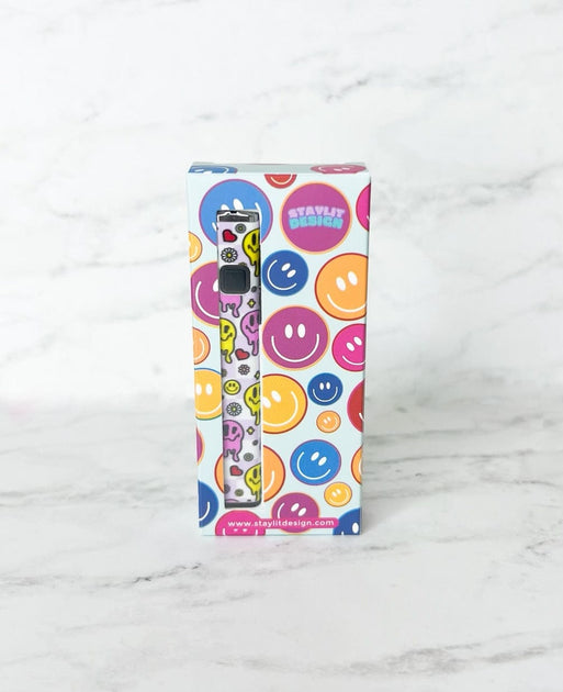 510 Threaded Melty Smiley Face Battery | Happy Battery