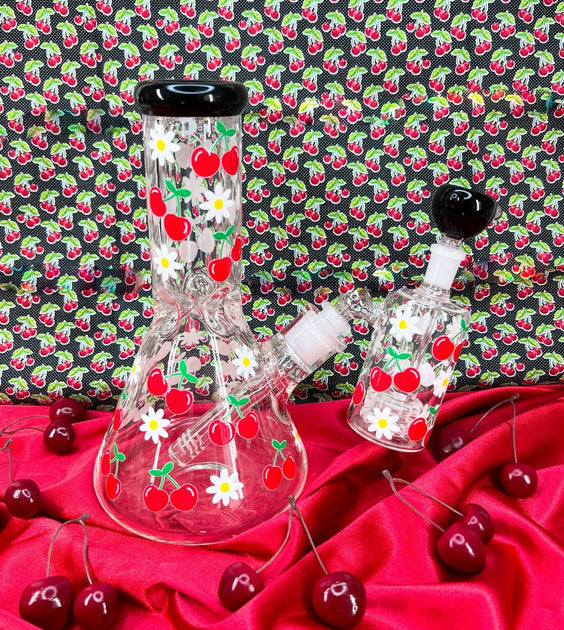 Taste the cherries with our 10-Inch Cute Cherry Bong | StayLit Design