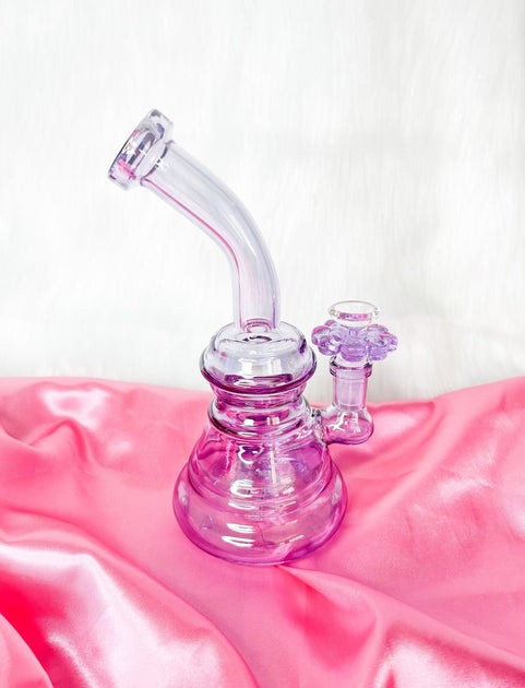 Iridescent Girly Dab Rig | Purple Iridescent Dab Rig