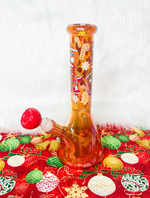Gingerbread 10 Inch Bong| Cool Xmas Bongs
