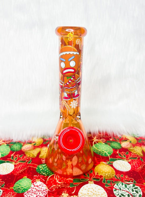 Gingerbread 10 Inch Bong| Cool Xmas Bongs