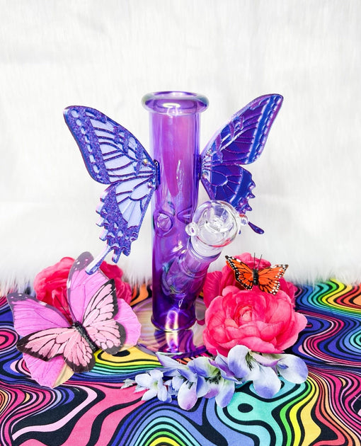 Purple Fairy Wings Bong| Butterfly Bong