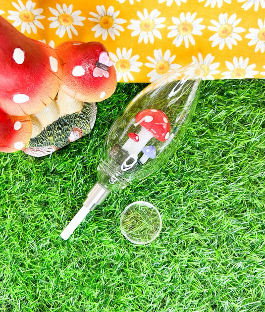 Red Mushroom Nectar Collector | Mushroom Dab Straw