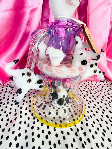 Cheech Got Milk Cow Recycler| Pink Cow Bong