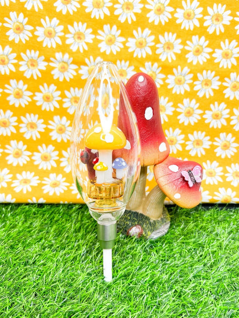 Yellow Mushroom Nectar Collector | Yellow Mushroom Dab Straw