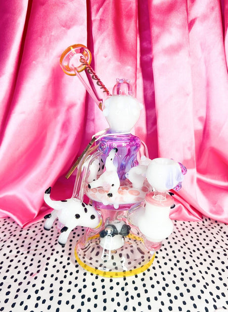 Cheech Got Milk Cow Recycler| Pink Cow Bong