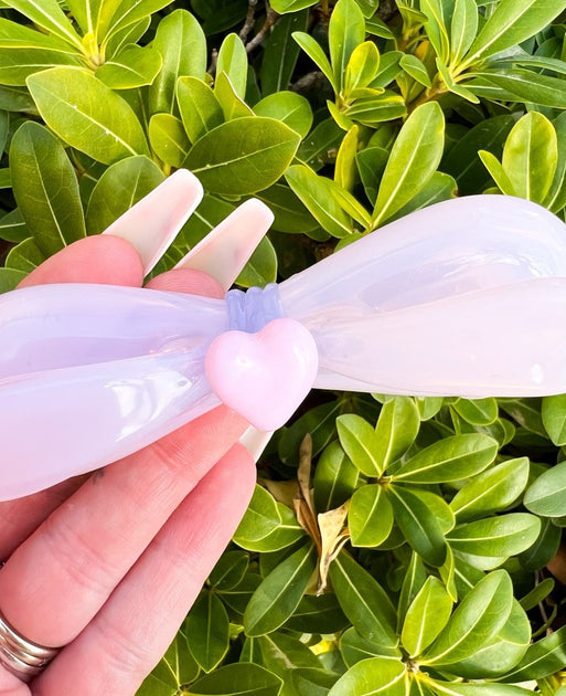 Pink Bow Glass Hand Pipe | Princess Pipe