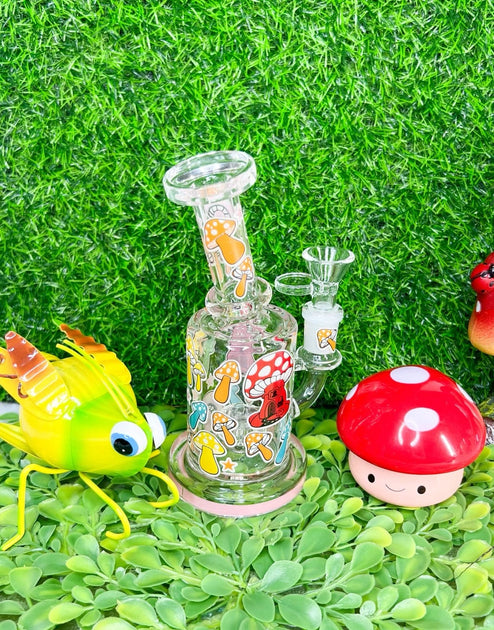 Mushroom Glow In The Dark Dab Rig| Mushroom Pipe