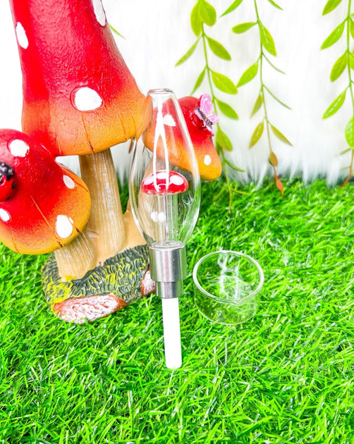 Red Mushroom Nectar Collector | Mushroom Dab Straws