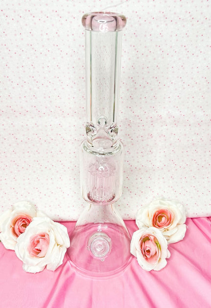 Big Pretty Pink Bong | Pink 18in Water Pipe