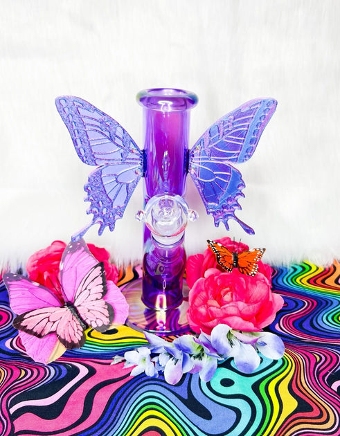 Purple Fairy Wings Bong| Butterfly Bong