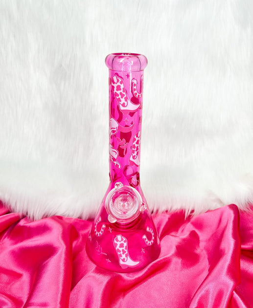 Giddy Up With Our 10-Inch Pink Cowgirl Bong| StayLit Design