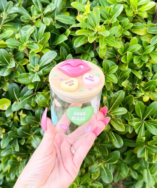 Cute Candy Hearts Stash Jar For Sale|StayLit Design