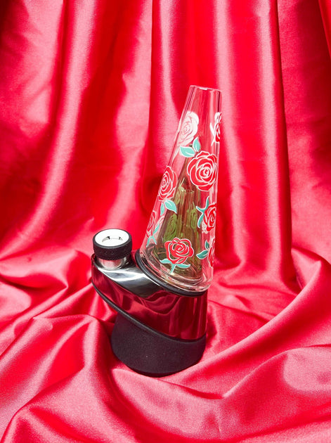 Red Roses Puffco Peak Glass Attachment Replacement – StayLit Design