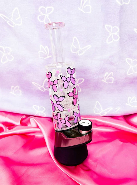 🐾 Pink Balloon Dogs Puffco Glass Attachmen | Cute Puffco Accessory