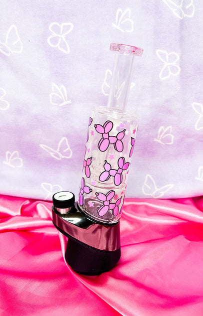 🐾 Pink Balloon Dogs Puffco Glass Attachmen | Cute Puffco Accessory