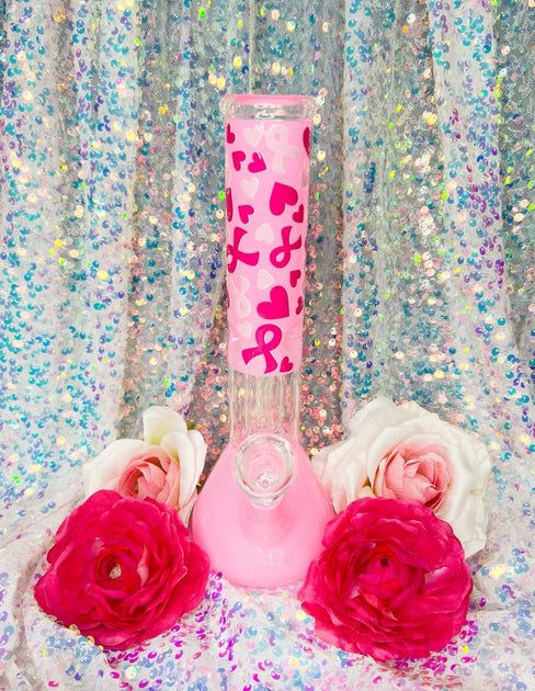 Pink Cancer Awareness Bong | Breast Cancer Bong