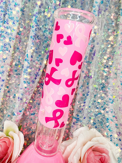 Pink Cancer Awareness Bong | Breast Cancer Bong