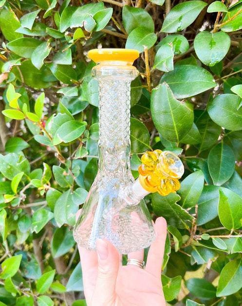 Red Coral Hornet Head Hand Pipe Glass Pipe For Sale|StayLit Design