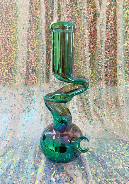 Mermaid Electroplated 14in Zong Glass Water Pipe For Sale|StayLit