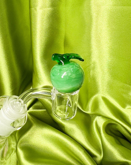 Black Rainbow Dichro Bubble Carb Cap | StayLit Design