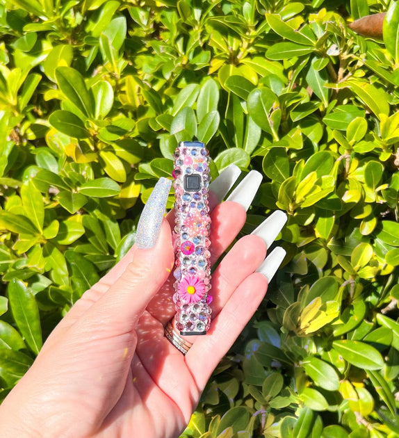 Pink Daisy Bling 510 Battery | Cute Bling Vape Pens