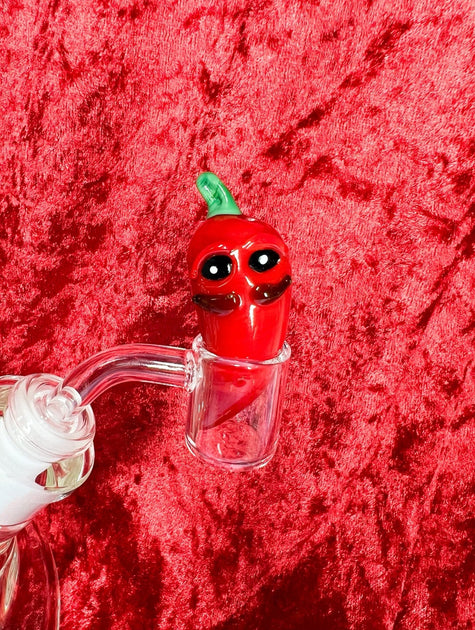 Black Rainbow Dichro Bubble Carb Cap | StayLit Design