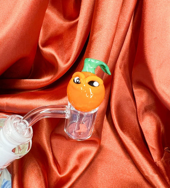 🍊 Orange Fruit Bubble Carb Cap | Fun & Functional Dab Accessory