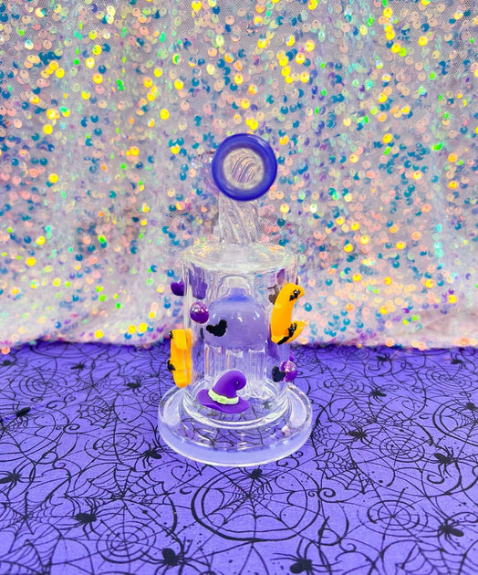 Get Spooked: Ghost Face Halloween Dab Rig with Matching Black Bowl