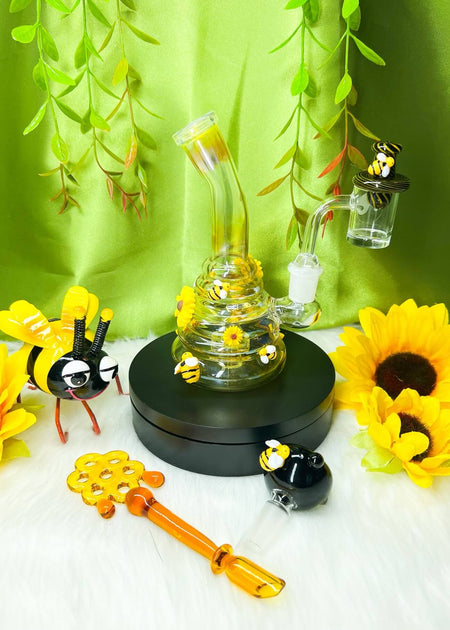 Honey Bee Dab Rig | Beehive Dab Rig Set | StayLit Design