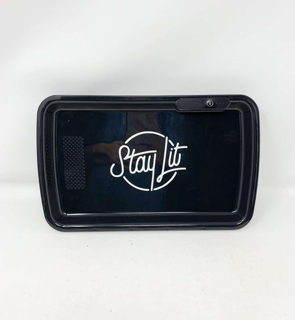 420 Pink and White Weed Leaf Rolling Tray | Order StayLit Design