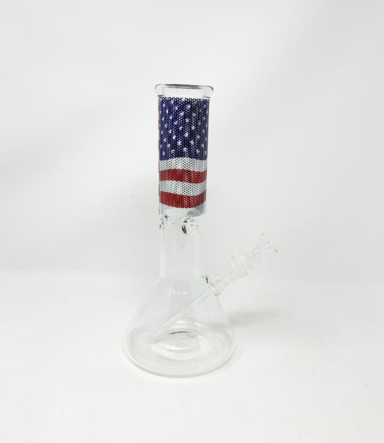U.S. Glass Bong | American Flag Bong | StayLit Design