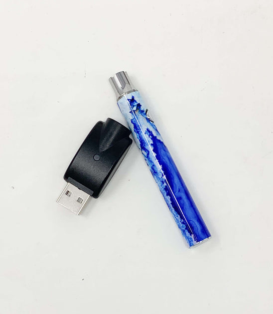 510 Pen Battery Blue Marble Starter Kit | StayLit Design