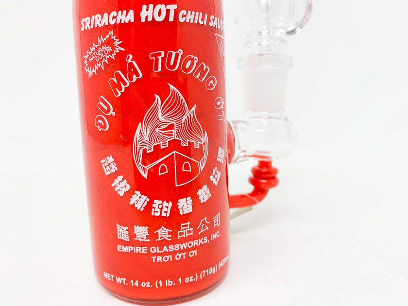Sriracha Bong | Hand Blown Glass Pipes | Shop StayLit Design