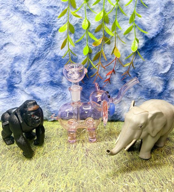 Ele The Pink Elephant Dab Rig Glass Water Pipe For Sale|StayLit Design